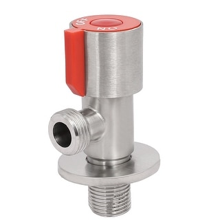 M20 Dia Male Thread 304 Stainless Steel 2-Way Angle Stop Valve Silver ...