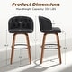 25.5"/28" Faux Leather Swivel Counter or Bar Height Stools - Bed Bath ...