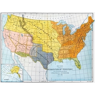 U.S. Map 17761884. /Na Map Showing United States Territorial ...