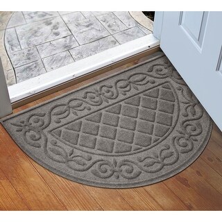 WaterHog Tristan 24"x39" Indoor/Outdoor Half Round Door Mat - Bed Bath ...