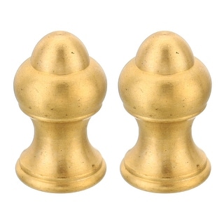 2pcs M10 Thread Lamp Finial Cap Knob Brass Lamp Shade Harp Top Screw 20 ...