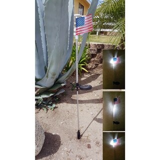 Exciting White LED Flashing Motion Solar Flag Light - Bed Bath & Beyond ...