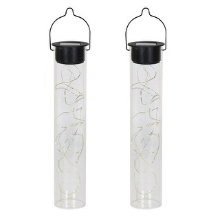Exhart 2 Piece Solar Acrylic Hanging Light Sticks with 20 Color ...