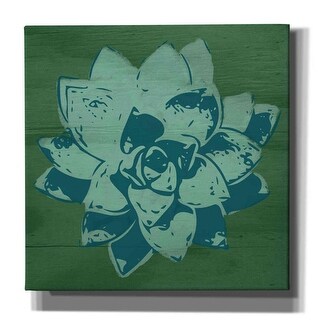 Epic Graffiti 'Boho Succulent Green' by Linda Woods, Canvas Wall Art ...