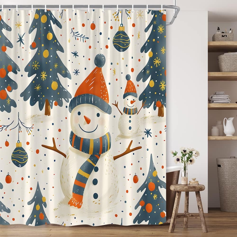 Snowman shower curtains store