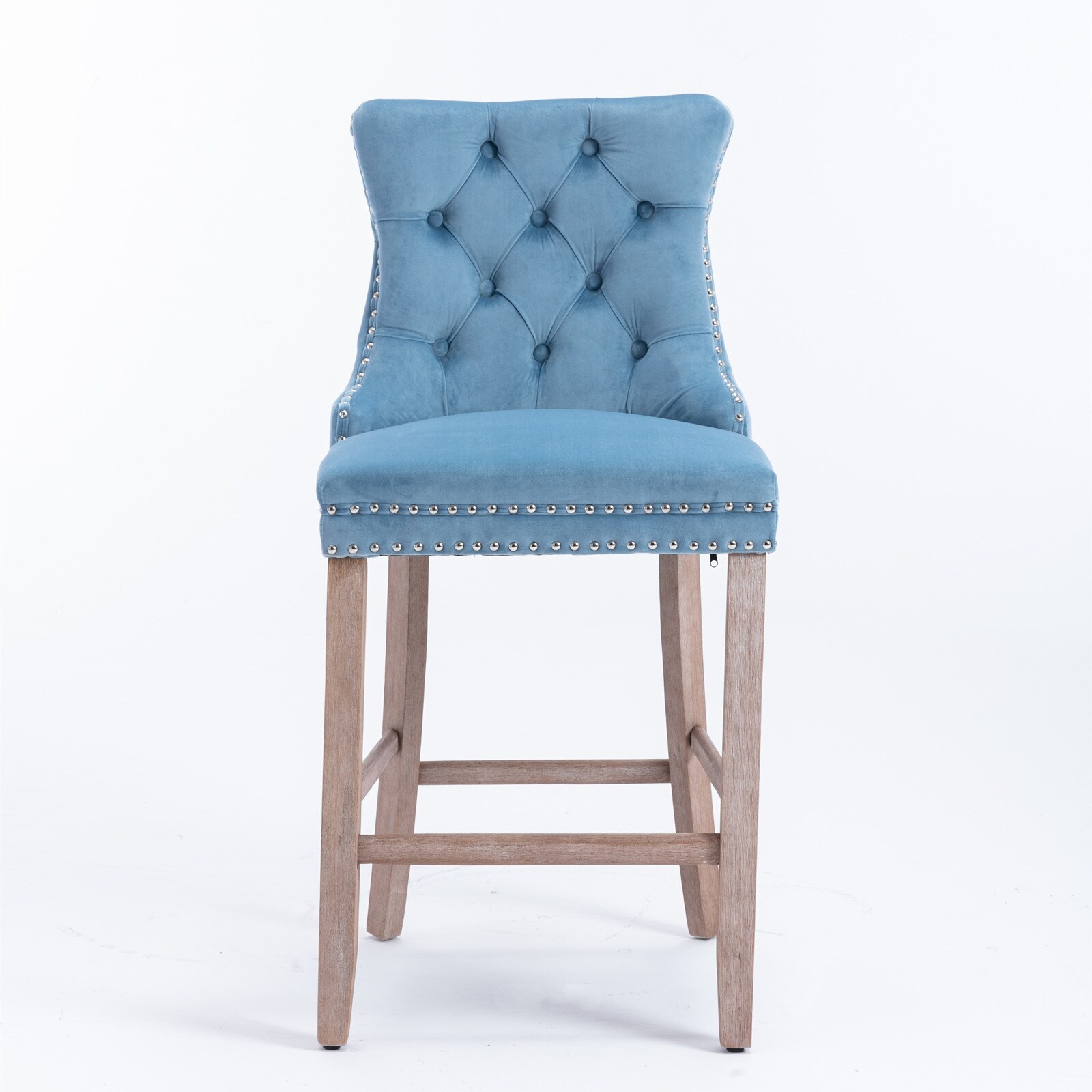 Teal velvet bar stool store