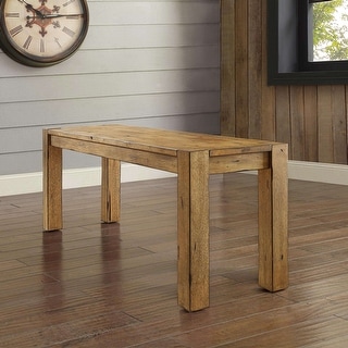 Bryant Solid Wood Dining Bench, Rustic Brown - Bed Bath & Beyond - 36701924