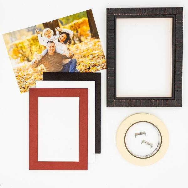 18x24 Frame With Mat For 12x18 Photo - White With Black Core Matboard ...