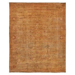 EXQUISITE RUGS ONE-OF-A-KIND Rare Agra Hand Knotted Camel Rug - 11'9 ...