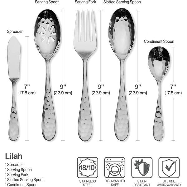 Stainless Steel 45-Piece Flatware Set, Service For 8 - Bed Bath ...