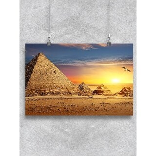 Egyptian Pyramids Poster -Image by Shutterstock - Matte - Bed Bath ...