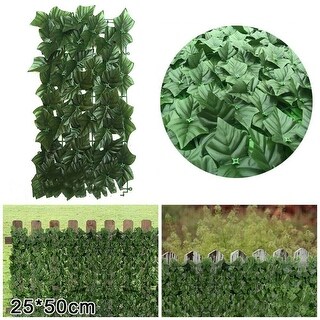 50X50cm Simulated Hedge Leaf Net Artificial Plants Wall Balcony Garden ...