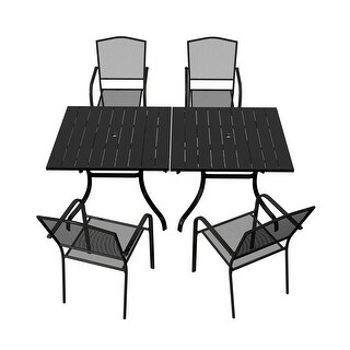 Steel square dining table with chair (set of 6) - Bed Bath & Beyond ...