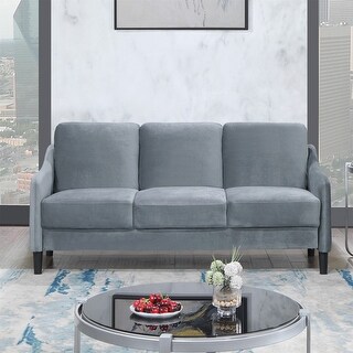 73.22'' Modern 3-Seater Velvet Upholstered Sofa - Bed Bath & Beyond ...