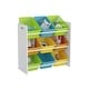 Year Color Toy Cube Storage Organizer with 9 Colorful Storage Bins ...