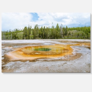 Chromatic Morning Glory Pool - Landscape Photo Glossy Metal Wall Art ...