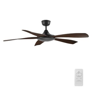 CARRO Whitaker 52" ABS 5-Blade Vintage Smart Ceiling Fan with Light and ...