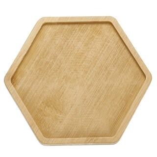 Bamboo Coaster Natural Wooden Drink Coasters Hexagon 4.7x4.1inch - Wood ...