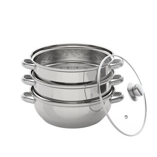 3 Tier Stainless Steel Kitchen Steamer Pot - Bed Bath & Beyond - 39484660