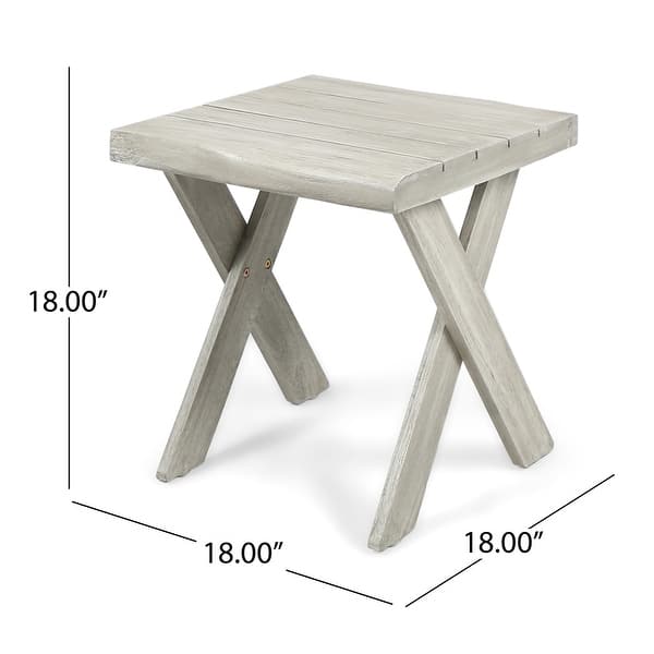 Rustic-style Side Tablr - Bed Bath & Beyond - 40653518