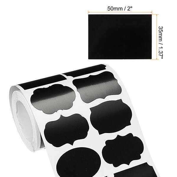 500pcs 1.37x2 Inch Food Storage Labels 8 Shapes Adhesive Craft Paper ...