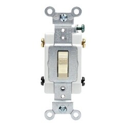 Leviton CS220-2IS Commercial Double Pole Toggle Switch, 20 AMP, Ivory ...
