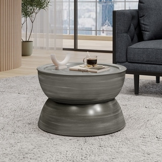 Hourglass Coffee Table with Lipped Tabletop Design - Bed Bath & Beyond ...