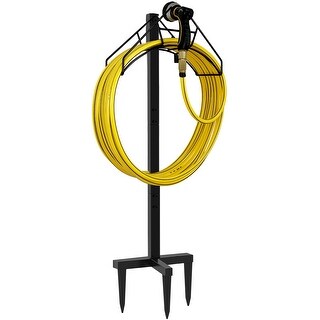Freestanding Garden Hose Holder Hanger, Heavy Duty Metal Water Hose ...