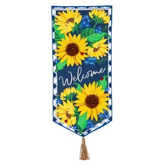 Sunflower Welcome Everlasting Impressions Textile Decor - Bed Bath ...