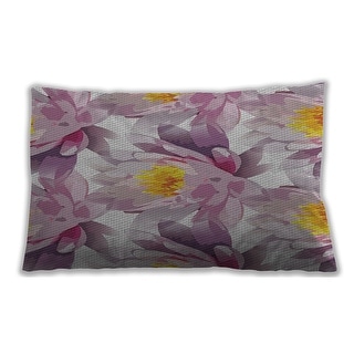 Ahgly Company Patterned Indoor-Outdoor Raspberry Purple Lumbar Throw ...