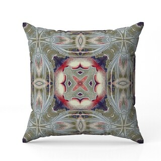 Amrita Sen Pastel Floral Squares Faux Suede Throw Pillow - Bed Bath ...