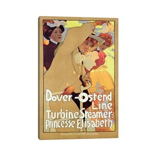 iCanvas "Dover-Ostend Line Travel Poster" by Adolfo Hohenstein Canvas ...