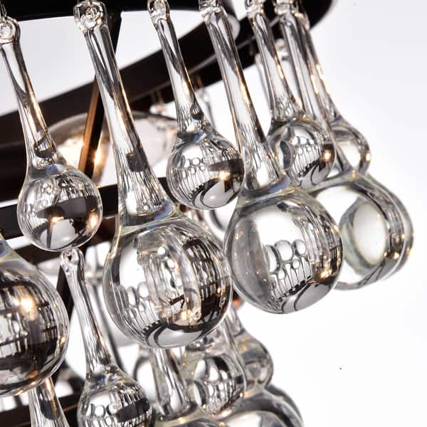 Ariane Black 5-Light Chandelier, for Living/Dining Room, Bedroom - On ...