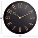 Westclox 12" Modern Dial with Raised Numbers Wall Clock for Living Room ...