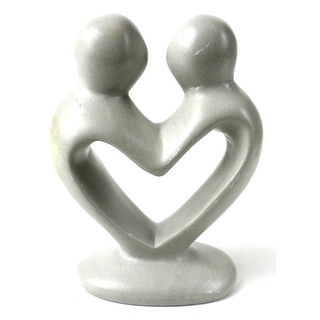 Lovers Heart Stone Sculpture, Natural - 4 Inch - Bed Bath & Beyond ...