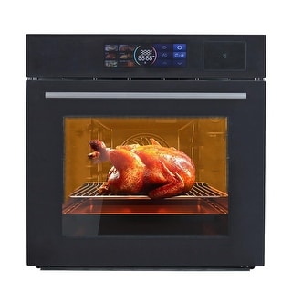 Single Wall Oven, 24" Built-in Electric Ovens with 8 Functions, 70L ...