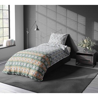 Shalimar Diamond Duvet Cover in Grey, Green, Yellow - Bed Bath & Beyond ...