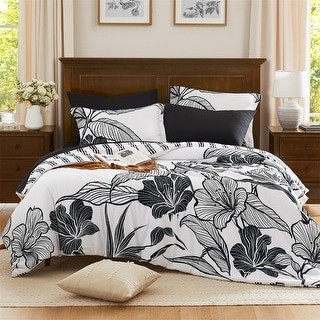 7 Pieces Pattern Floral Set Leaf Comforter - Bed Bath & Beyond - 42711952