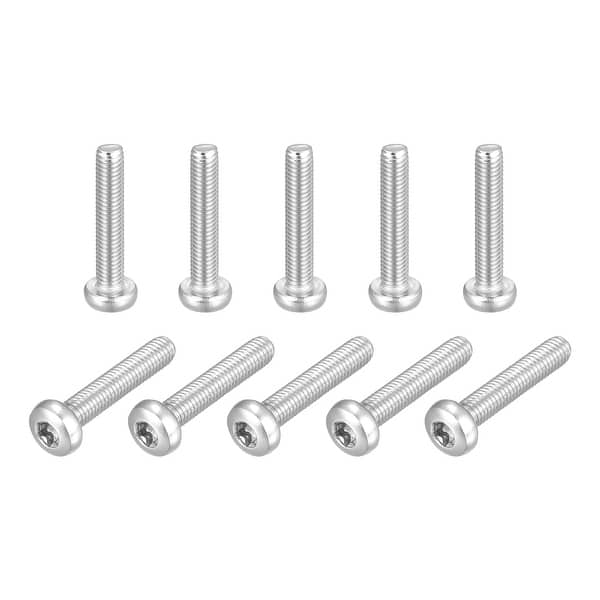 M5x30mm Torx Security Machine Screws, 10pcs 316 Stainless Steel Pan Head Screw - Silver - Bed ...