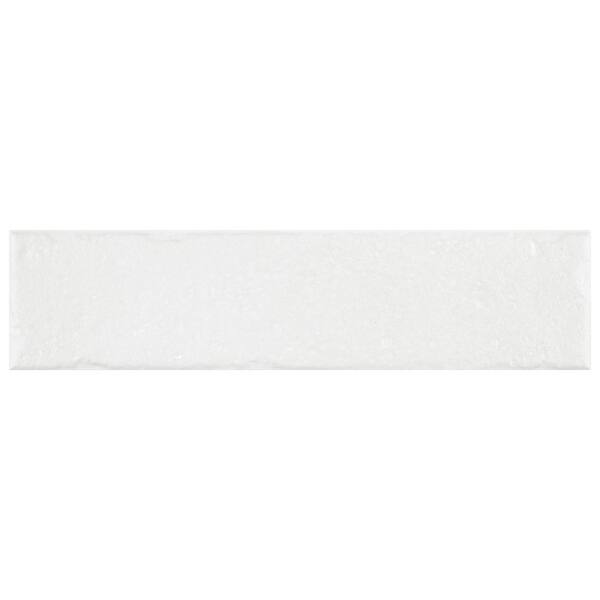 Merola Tile Brooklin Brick White 2-3/8" x 9-3/4" Porcelain Floor and ...