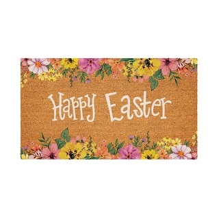 Bunny Blooms Happy Easter Coir Mat - Bed Bath & Beyond - 42872156
