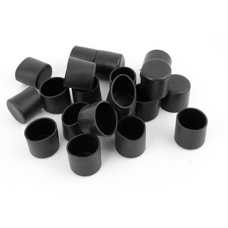 30mm Dia Rubber Round Tube Inserts End Blanking Caps Black 20 Pcs - Bed ...