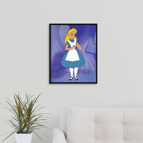 "Alice in Wonderland (1951)" Black Float Frame Canvas Art - Bed Bath ...