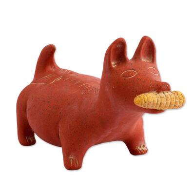 Handmade Colima Dog Ceramic Figurine (Mexico) - Overstock - 22854711