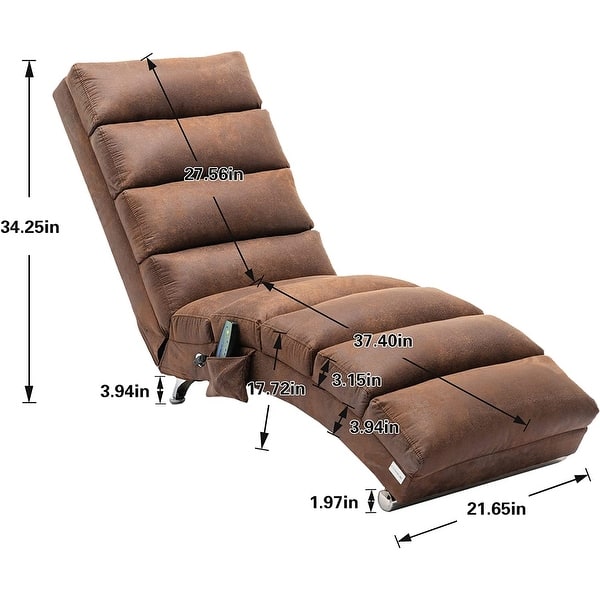 Modern Massage Linen Chaise Lounge Indoor Chair Long Lounger - Bed Bath ...