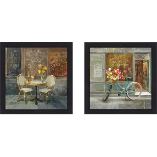 "French Cafe" Framed Art Print Set - Brown - Bed Bath & Beyond - 36425600