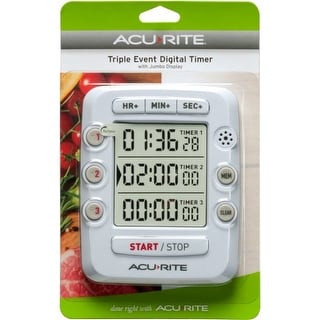 Acurite Triple Event Digital Timer - Easy to Read Numbers - Bed Bath ...