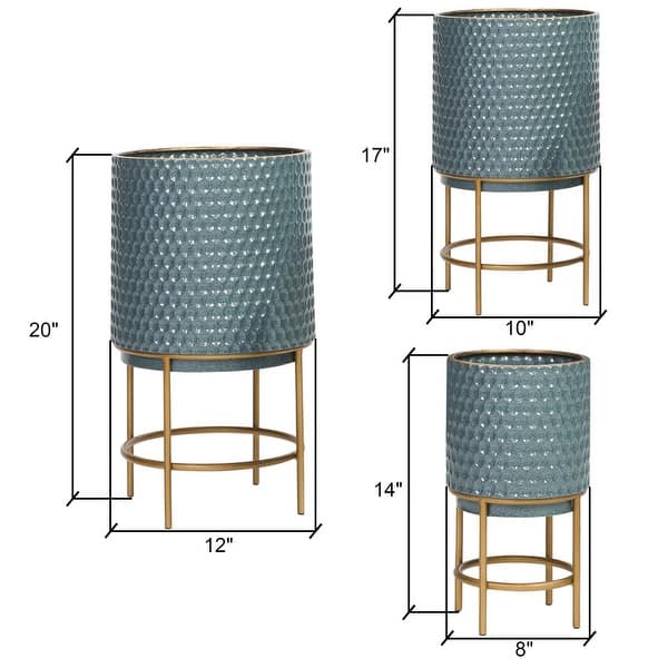 Luca Modern Planters (Set of 3) - Bed Bath & Beyond - 31864150