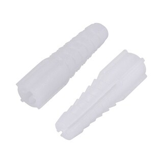 10x40mm Plastic Expansion Tube Bolts Column Frame Fixings White 30pcs ...