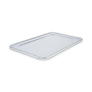Aluminum Steam Table Pan Lids, Fits Full-Size Pan, Deep - White - Bed ...